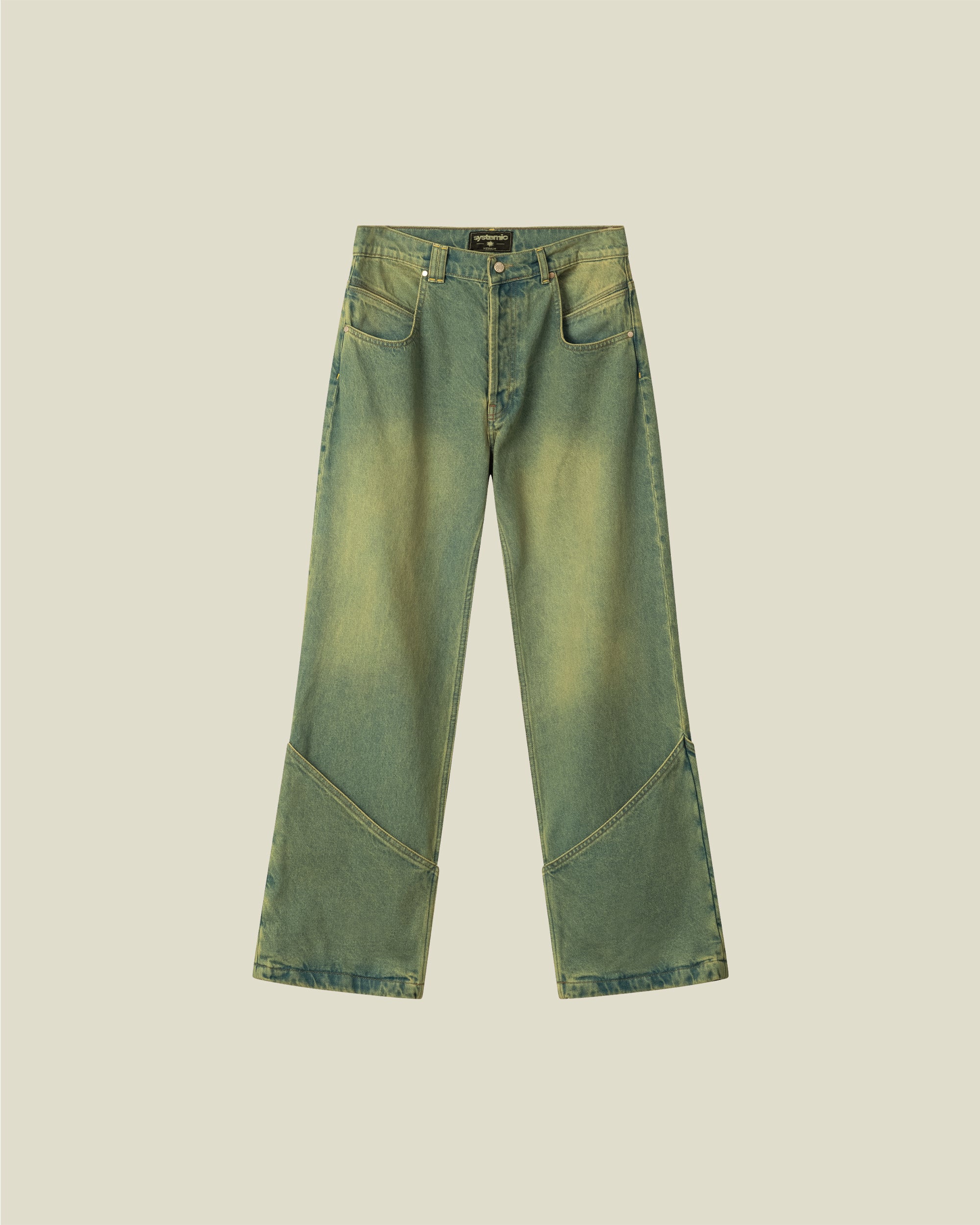 Olive Double Barrel Jeans | Systemic